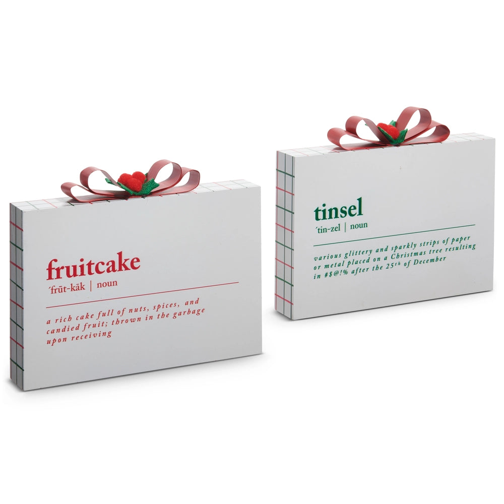Tinsel and Fruitcake Definition Block – The Ivy Cottage