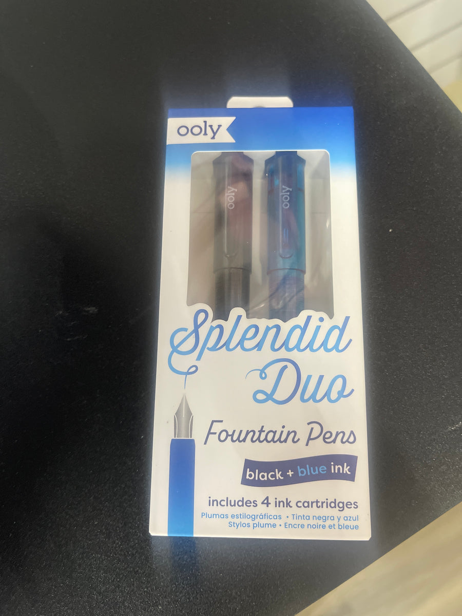 Splendid Duo Fountain Pens, Blue & Black – The Ivy Cottage