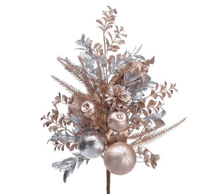 24" Champagne & Silver Floral Spray Pick – The Ivy Cottage