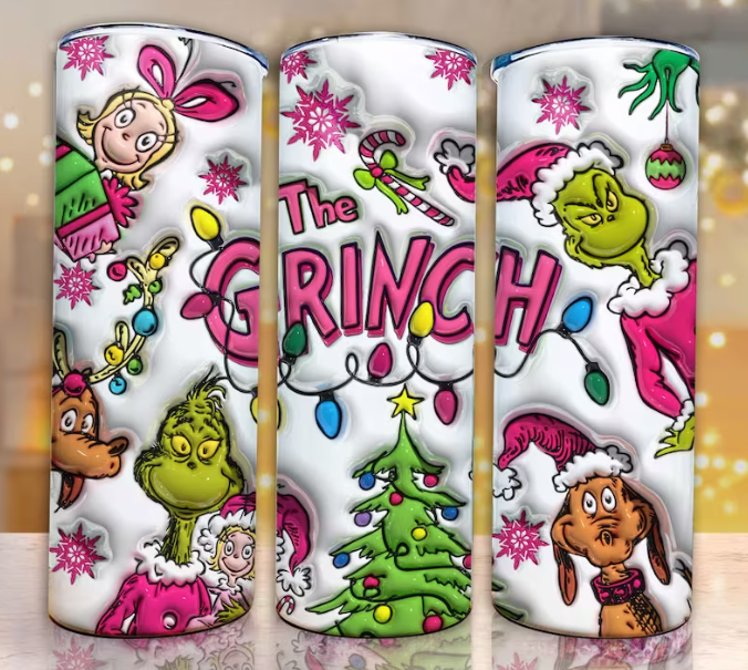 The Grinch Puffy Skinny Tumbler 20oz – The Ivy Cottage