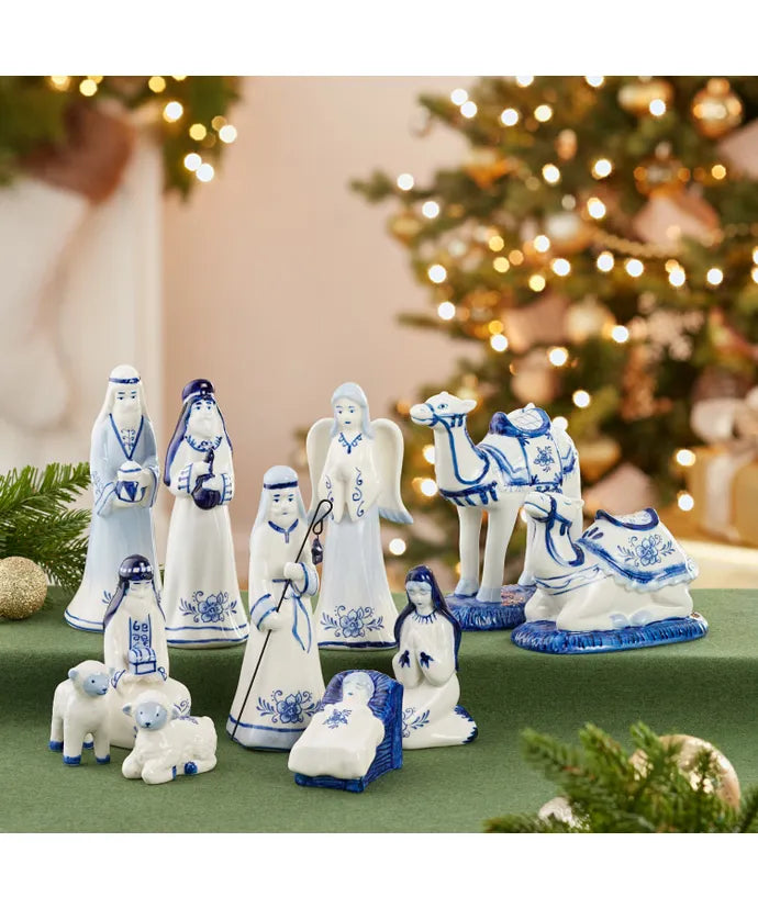 Porcelain Delft Nativity Set – The Ivy Cottage