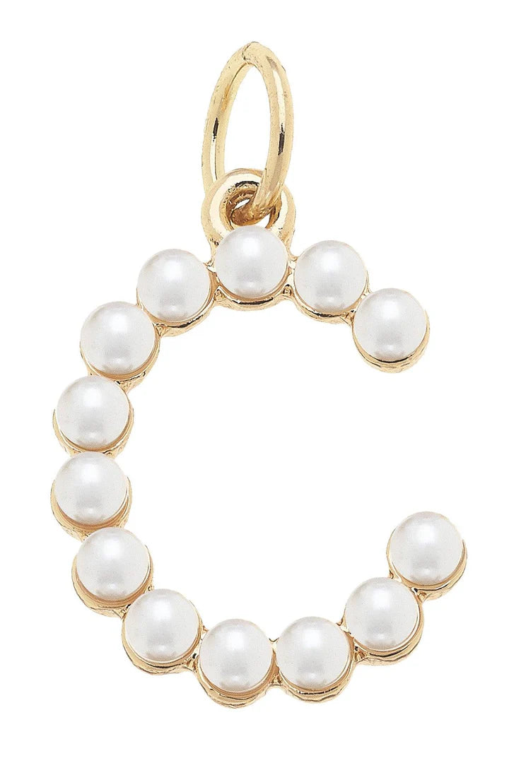 Pearl Studded Letter Charms – The Ivy Cottage